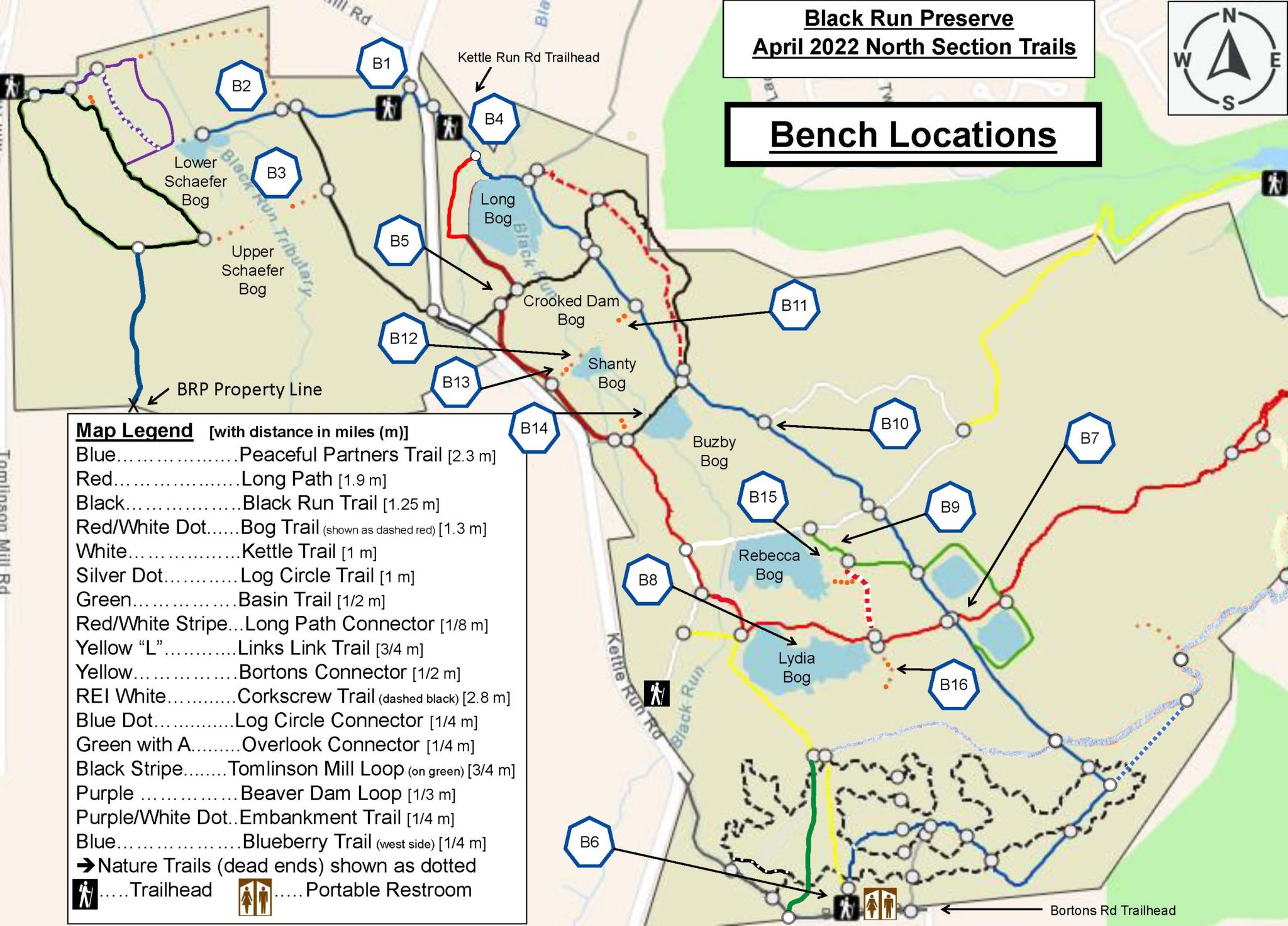 Benches in the BRP – Black Run Preserve – Evesham Township, New Jersey